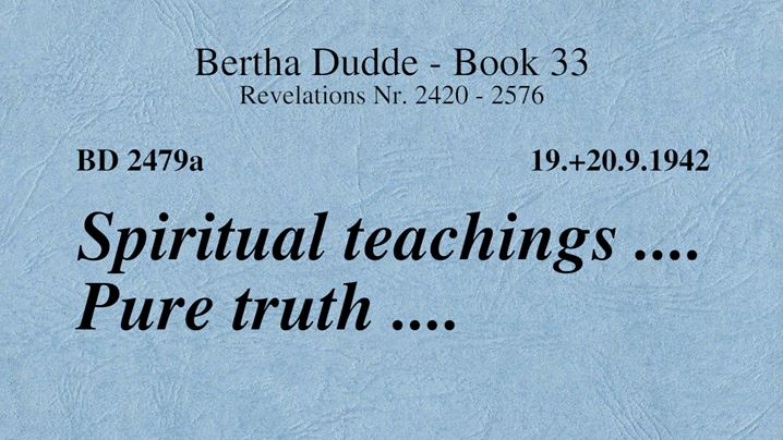 BD 2479a - SPIRITUAL TEACHINGS .... PURE TRUTH .... - iConnectFX™