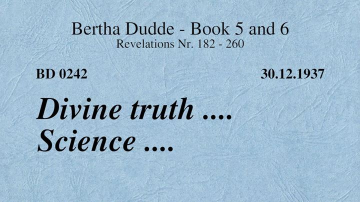 BD 0242 - DIVINE TRUTH .... SCIENCE .... - iConnectFX™