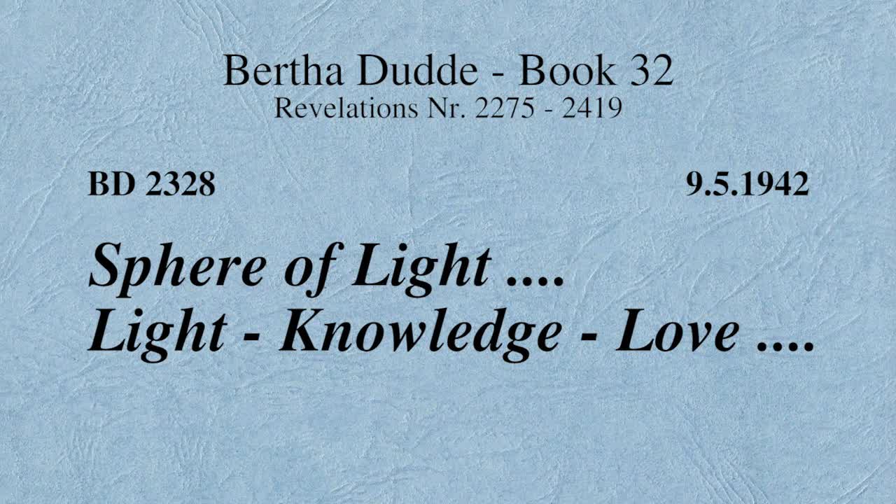 BD 2328 - SPHERE OF LIGHT .... LIGHT - KNOWLEDGE - LOVE .... - iConnectFX™