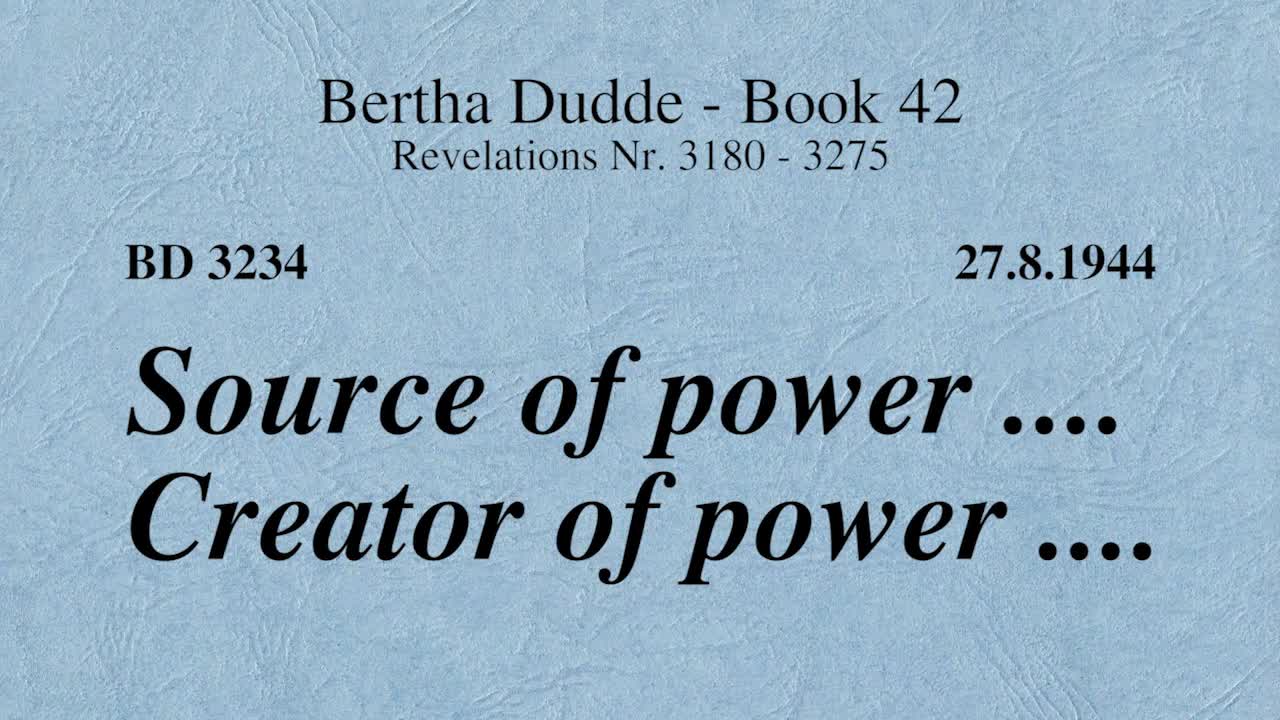 BD 3234 - SOURCE OF POWER .... CREATOR OF POWER .... - iConnectFX™