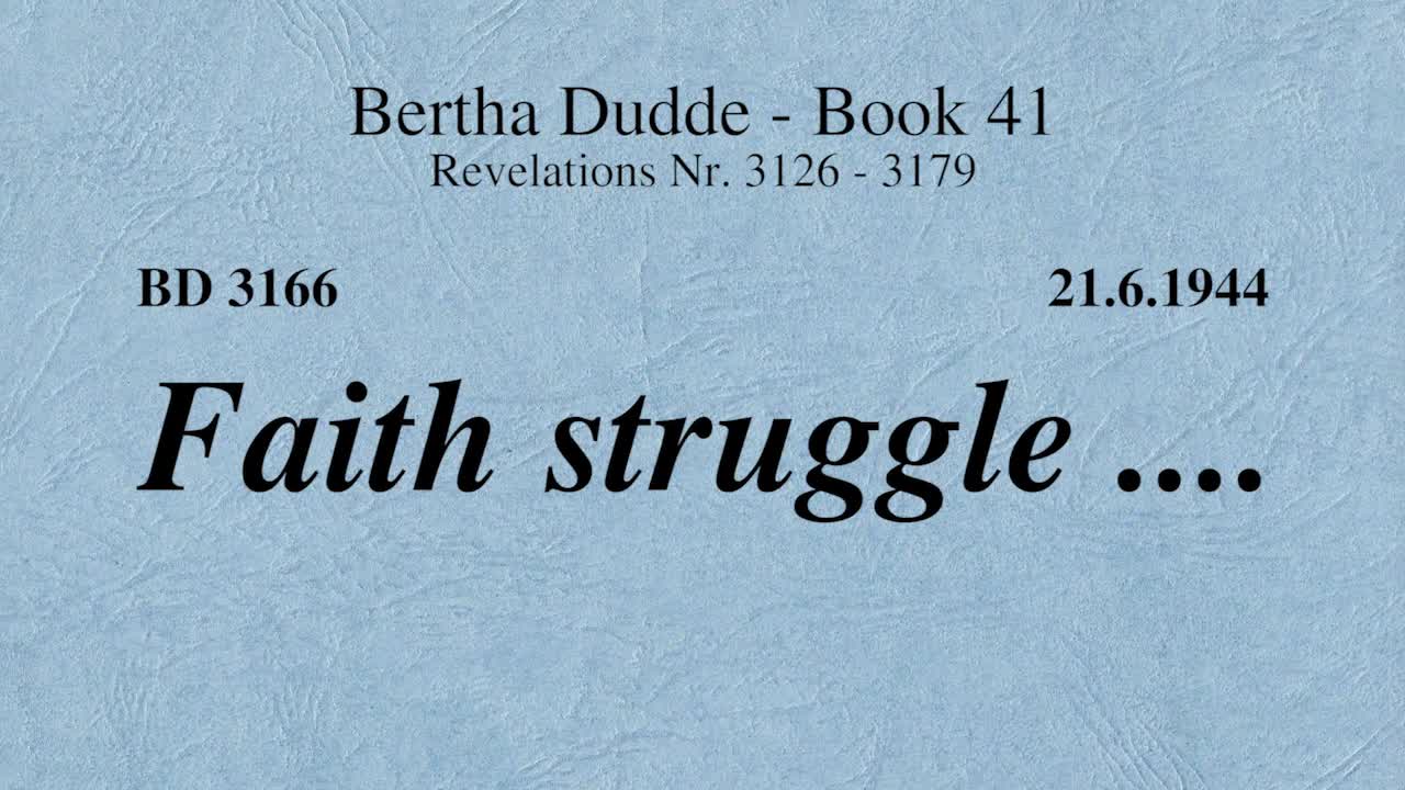 BD 3166 - FAITH STRUGGLE .... - iConnectFX™