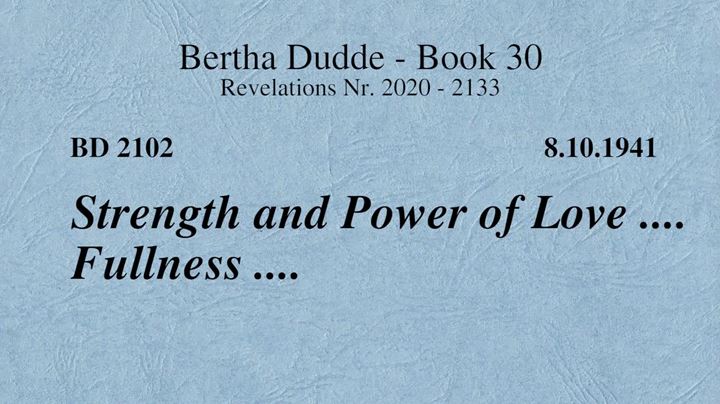 BD 2102 - STRENGTH AND POWER OF LOVE .... FULLNESS .... - iConnectFX™