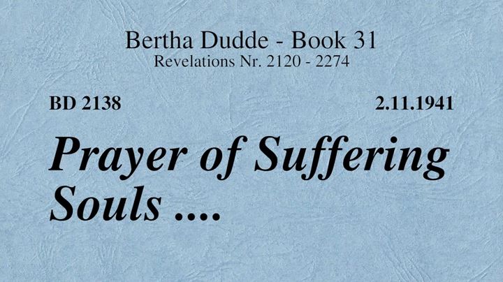 BD 2138 - PRAYER OF SUFFERING SOULS .... - iConnectFX™