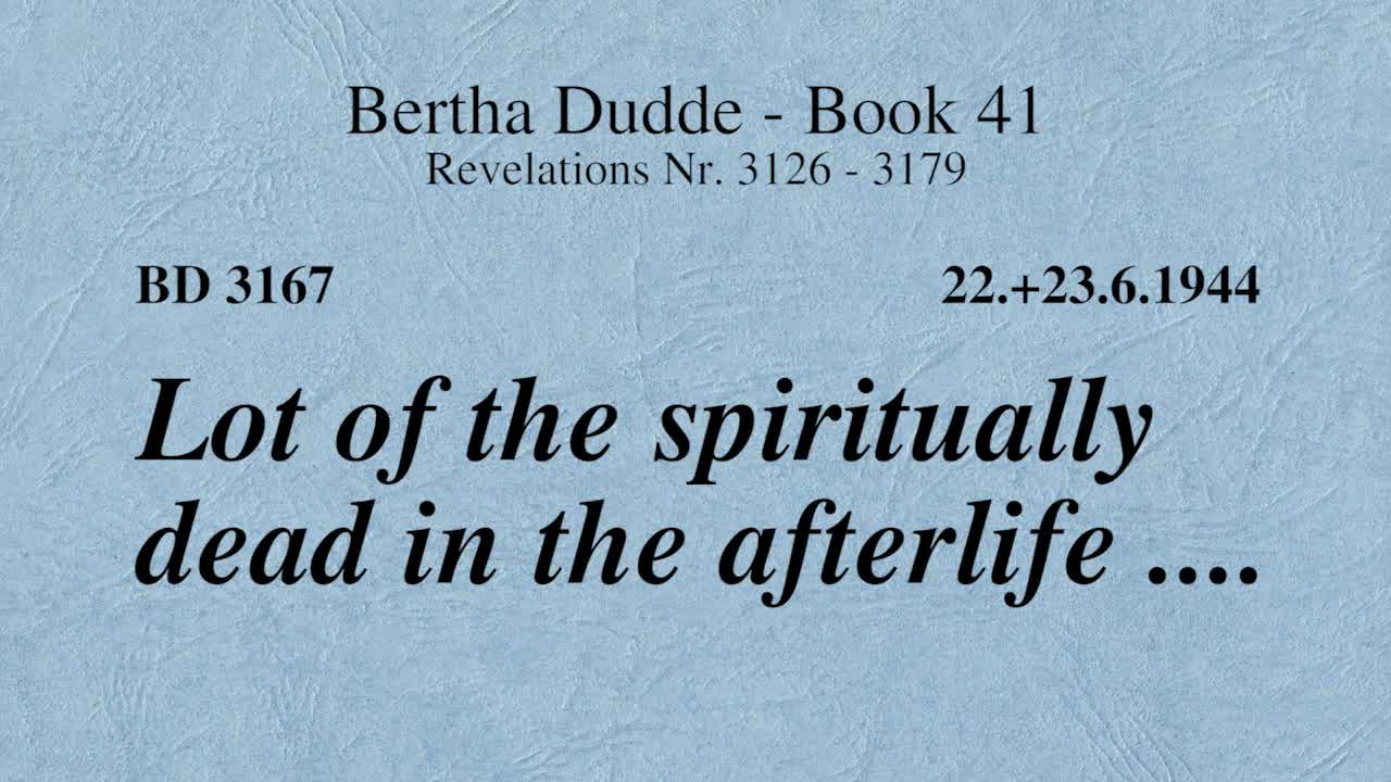 BD 3167 - LOT OF THE SPIRITUALLY DEAD IN THE AFTERLIFE .... - iConnectFX™