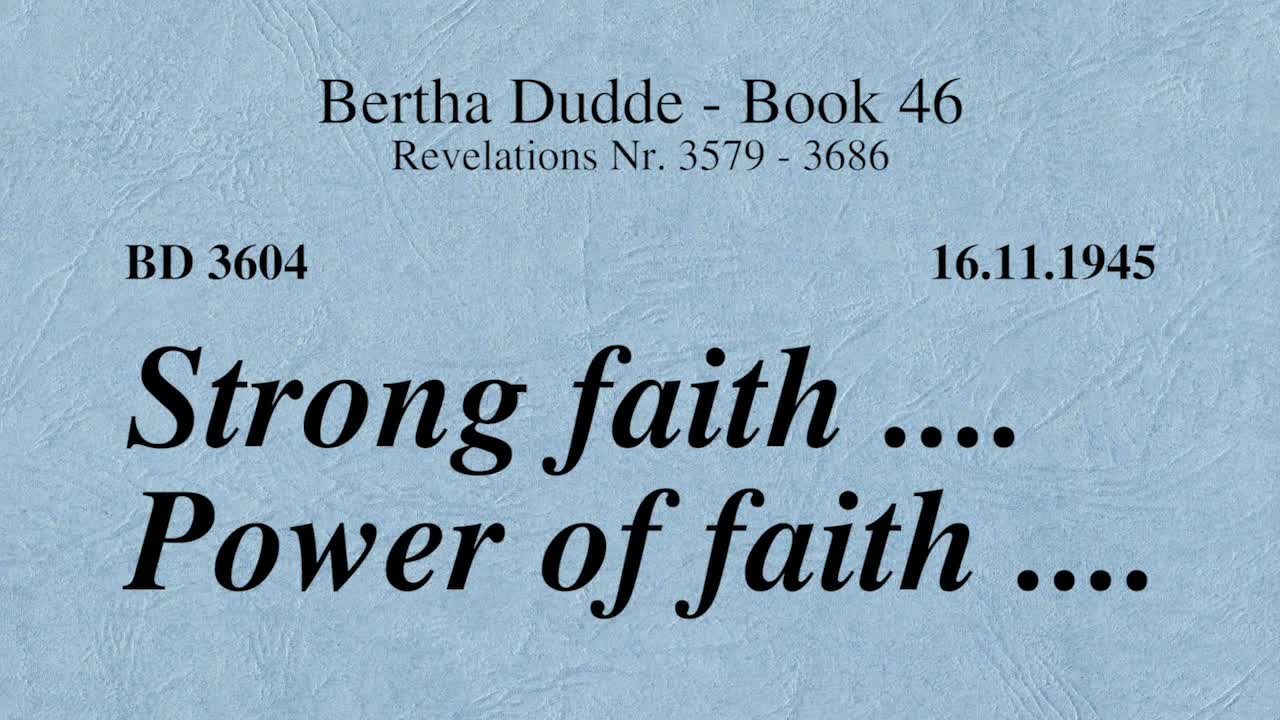BD 3604 - STRONG FAITH .... POWER OF FAITH .... - iConnectFX™