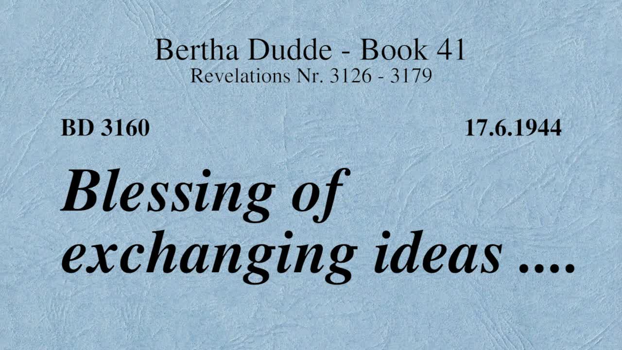BD 3160 - BLESSING OF EXCHANGING IDEAS .... - iConnectFX™