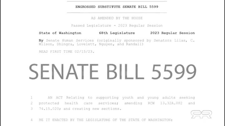 Senate bill 5599 allows children to change their gender! - iConnectFX™