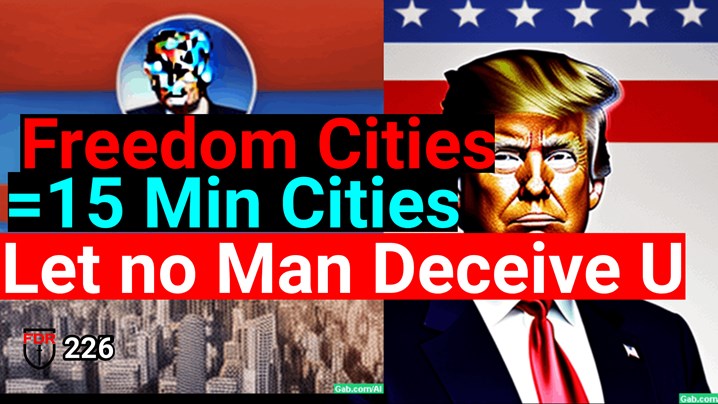 Is Trump's Freedom Cities Really 15 WEF enslavement Cities? See link ...